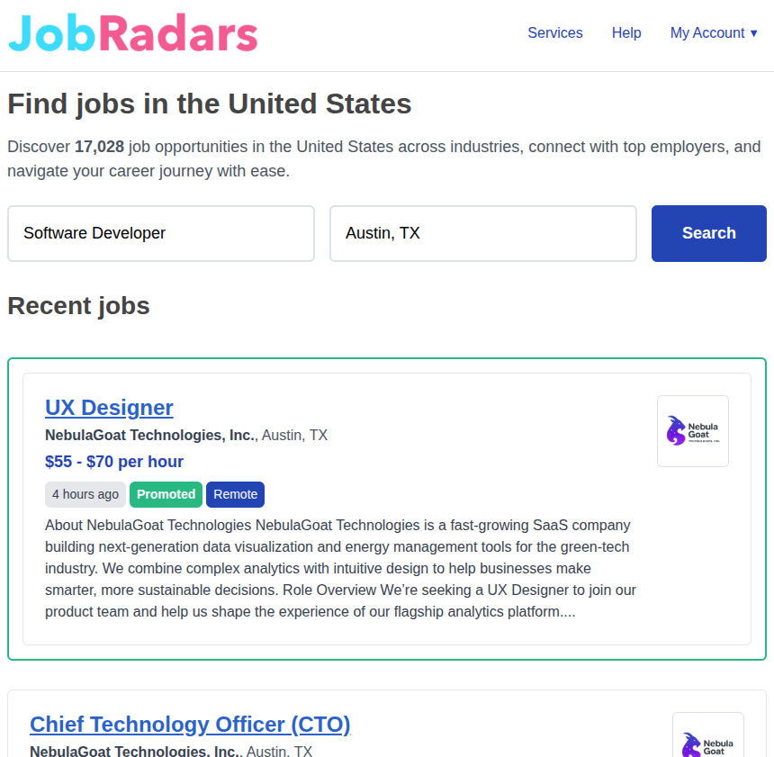 Job Search - Help Center